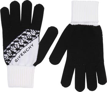 Givenchy Two-Tone Knit Gloves | Nordstromrack