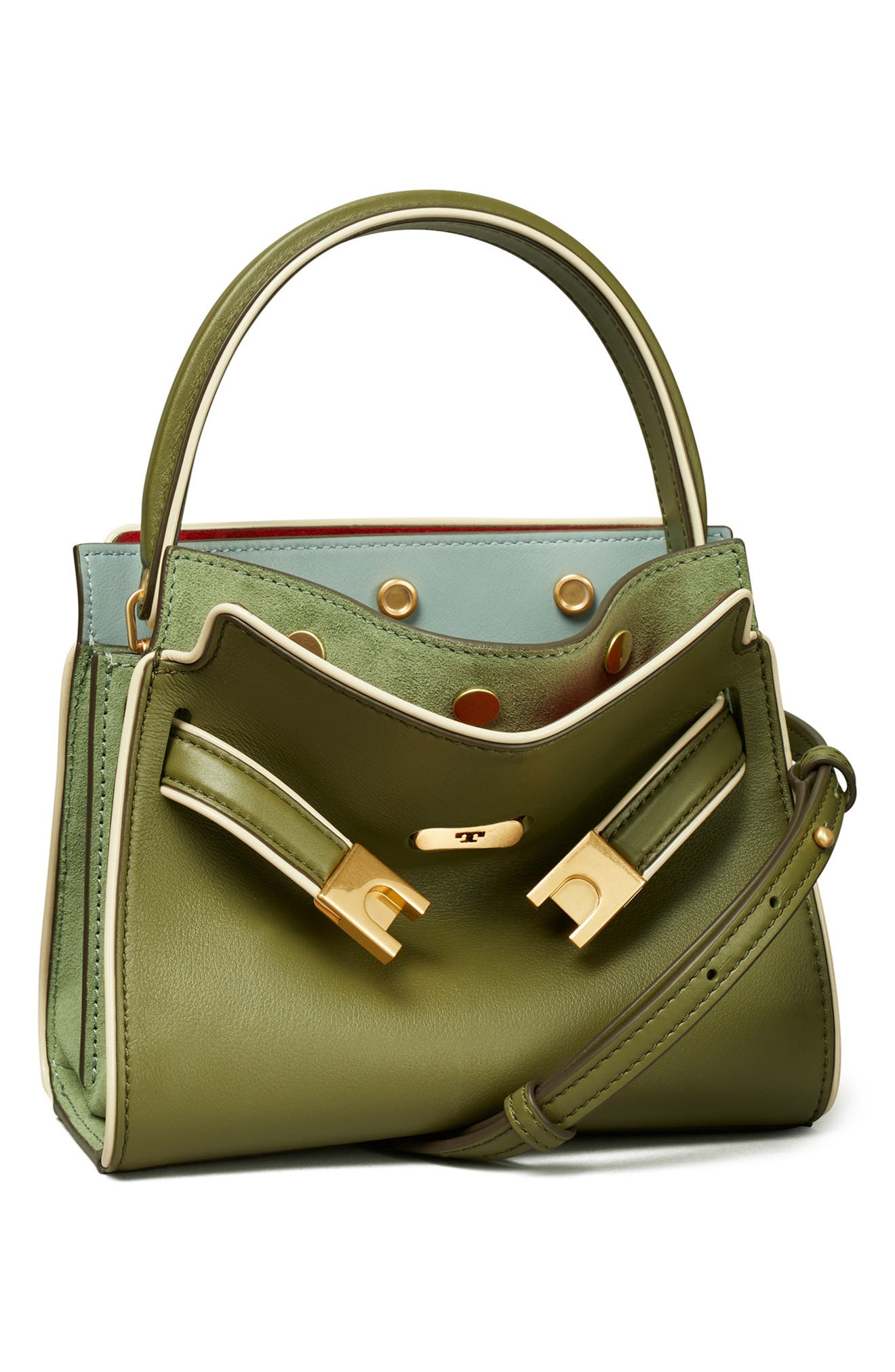 Tory Burch Petite Lee Radziwill Piped Double Bag | Nordstrom