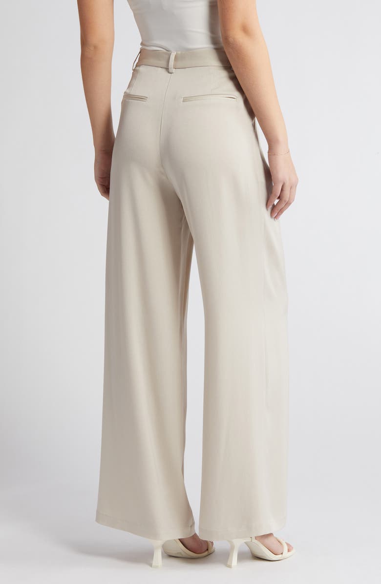 RUE SOPHIE Jennie High Waist Wide Leg Satin Pants | Nordstromrack