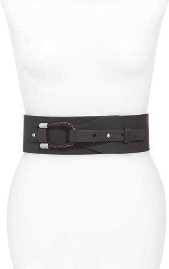 Lauren Ralph Lauren Braided Loop Wide Belt | Nordstrom