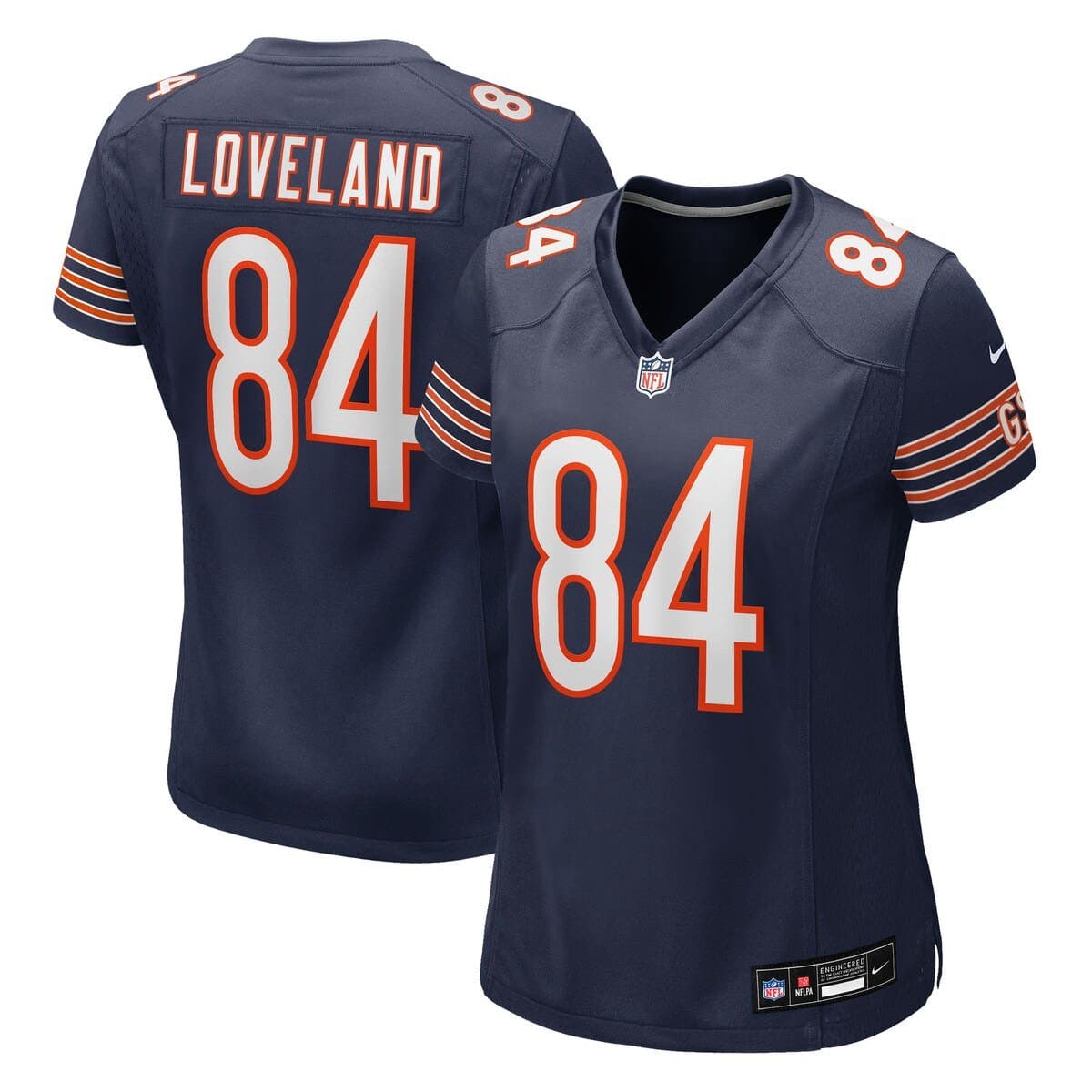 Nike Women's Nike Colston Loveland Navy Chicago Bears Team Game Jersey ...