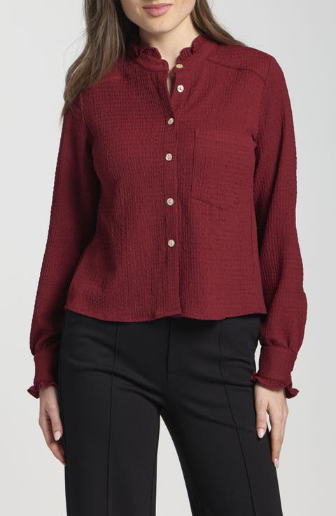 Women's Red Button Up Tops | Nordstrom