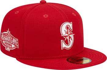 New Era Men's New Era Red Seattle Mariners Logo 59FIFTY Fitted Hat ...