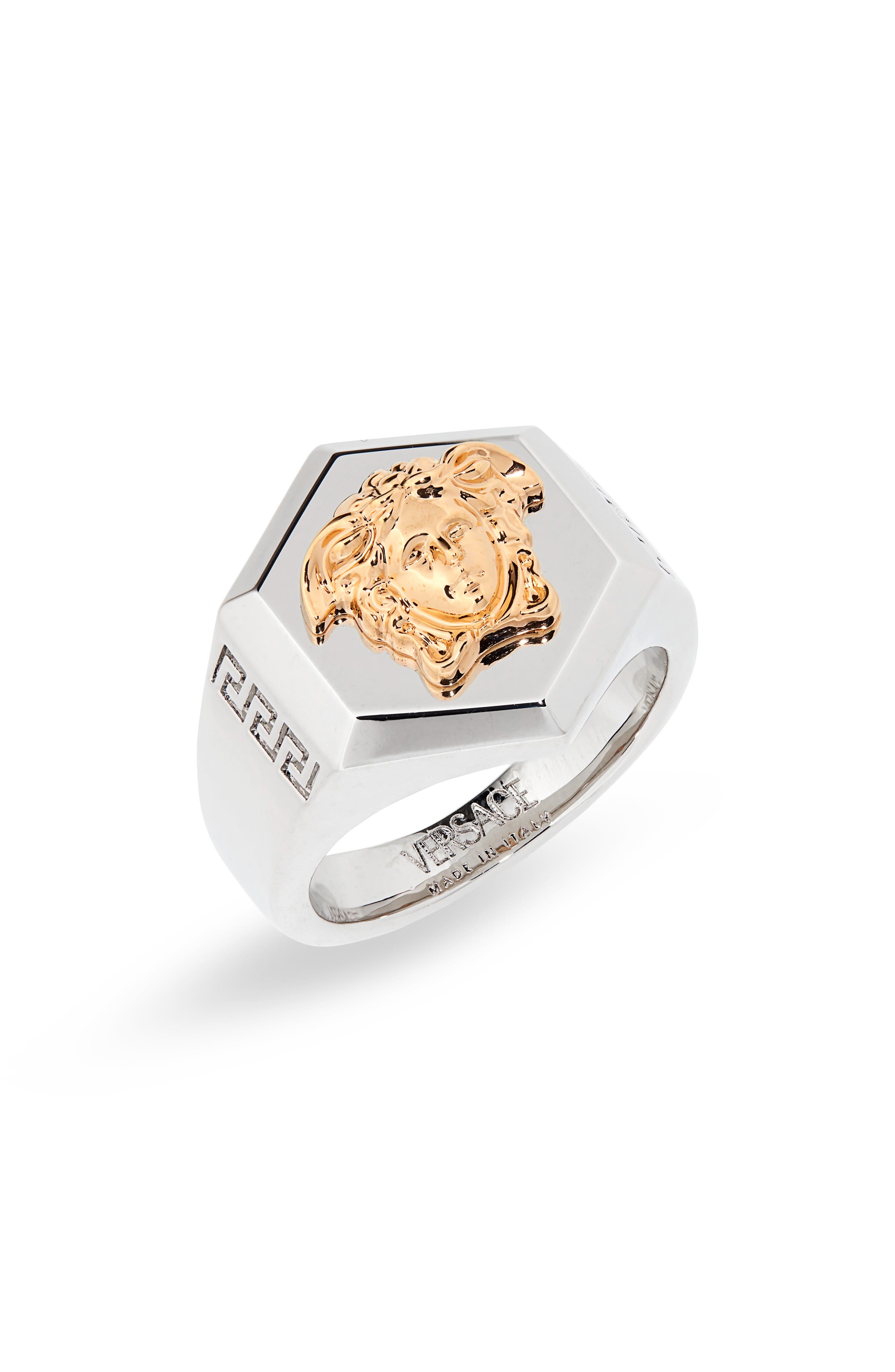 Versace Medusa Head Mixed Metal Ring | Nordstrom