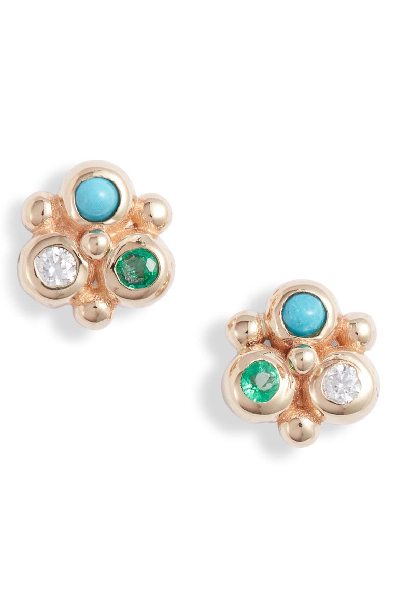 Anzie Dew Drop Mini Fleur Stud Earrings | Nordstromrack