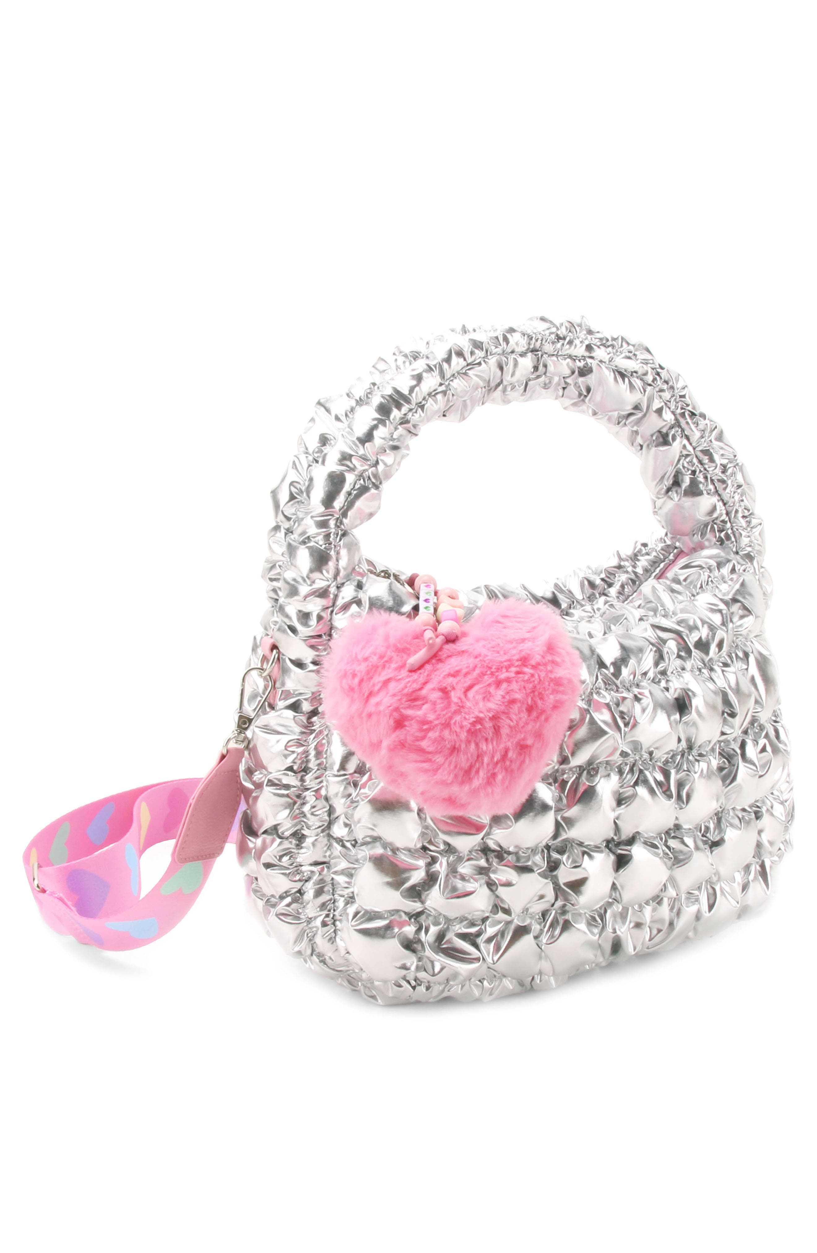 OMG Accessories Kids' Metallic Scrunch Crossbody Bag | Nordstrom