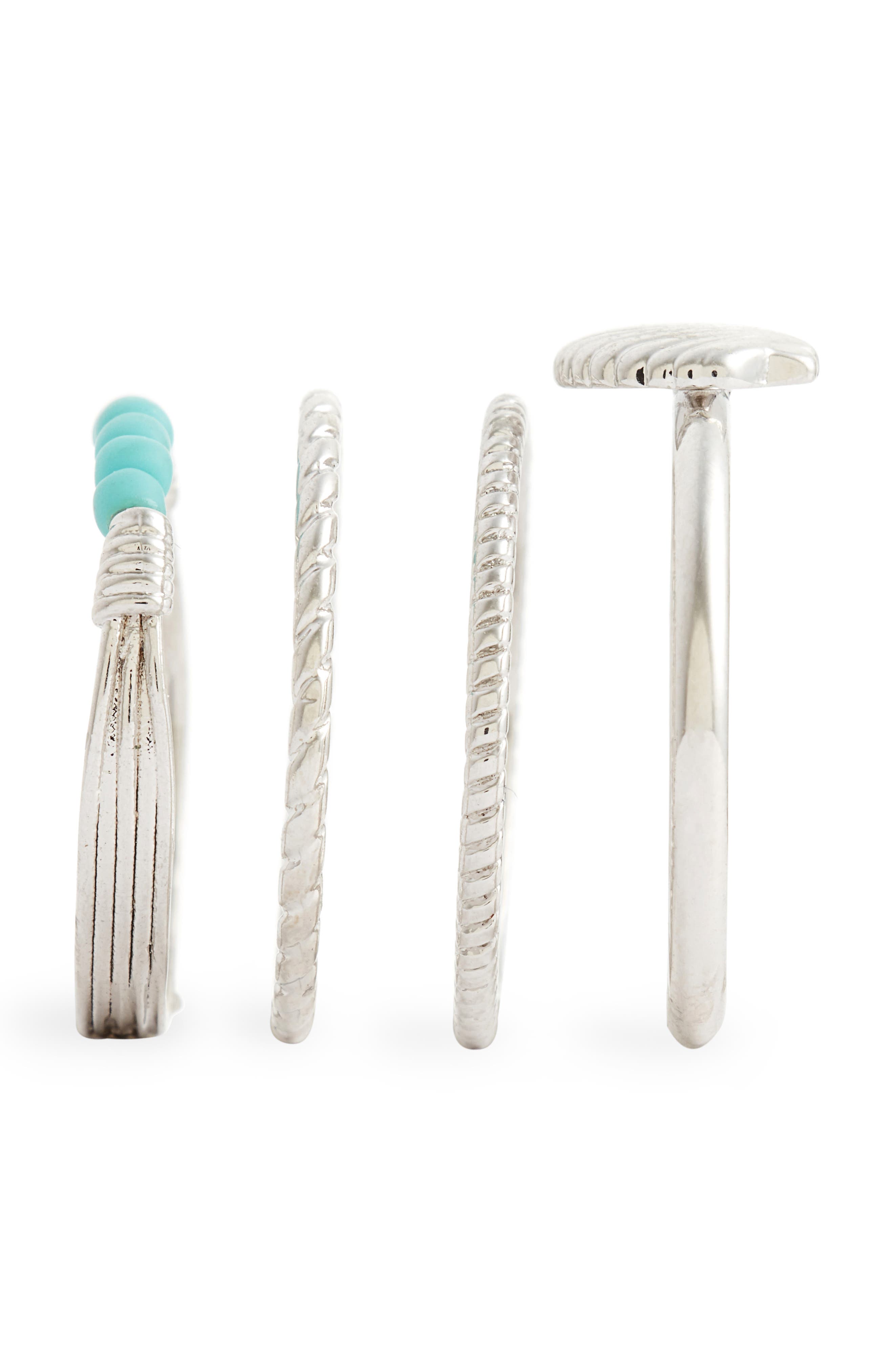Pura Vida Set of 4 Stacking Rings | Nordstromrack