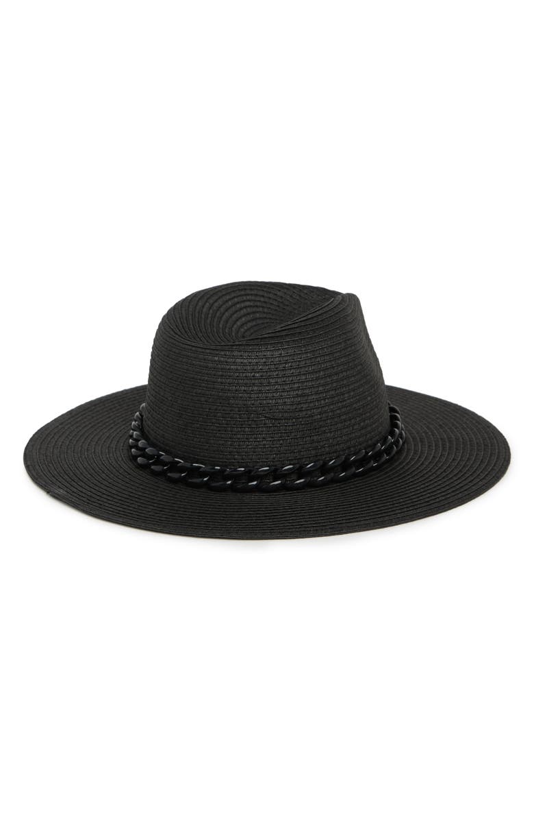 Vince Camuto Chunky Chain Straw Panama Hat | Nordstromrack