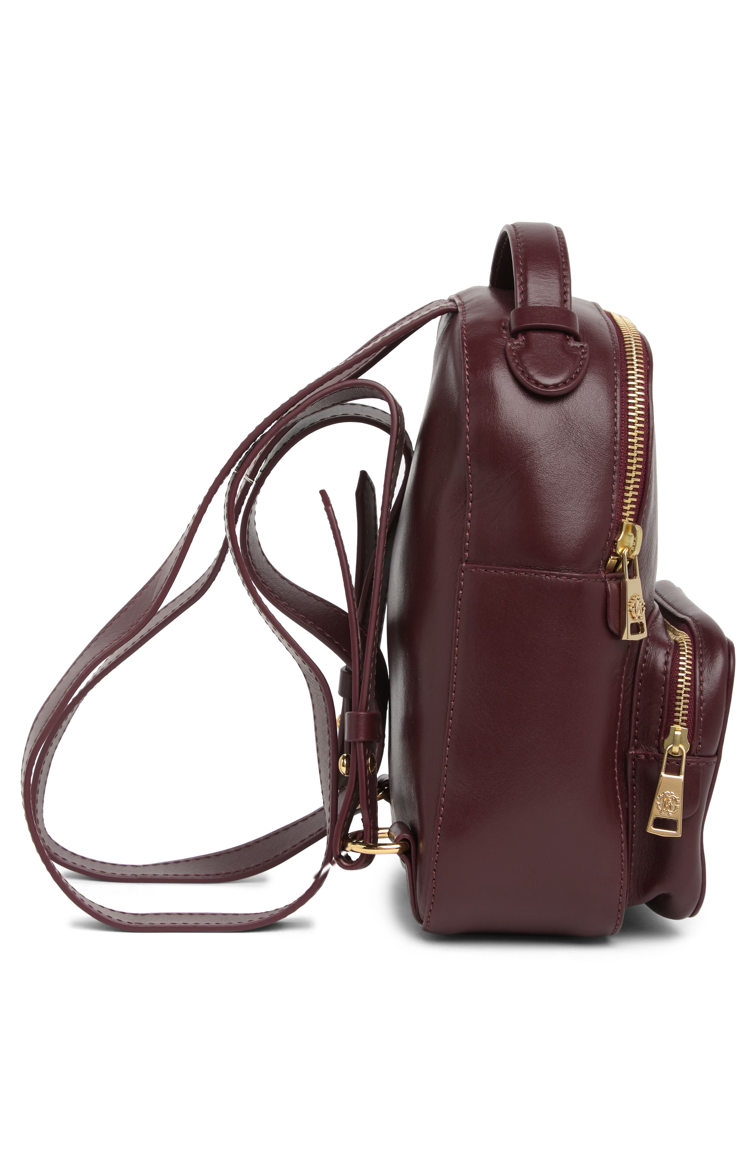 Roberto Cavalli Logo Leather Backpack | Nordstromrack