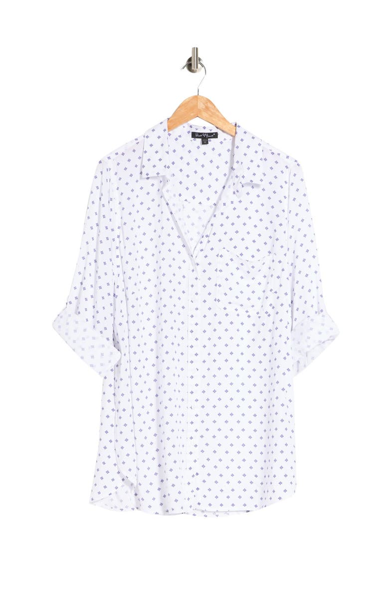 VELVET HEART Elisa Roll Tab Sleeve Blouse | Nordstromrack