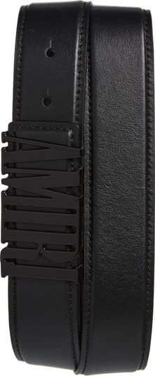 AMIRI Logo Buckle Leather Belt | Nordstrom