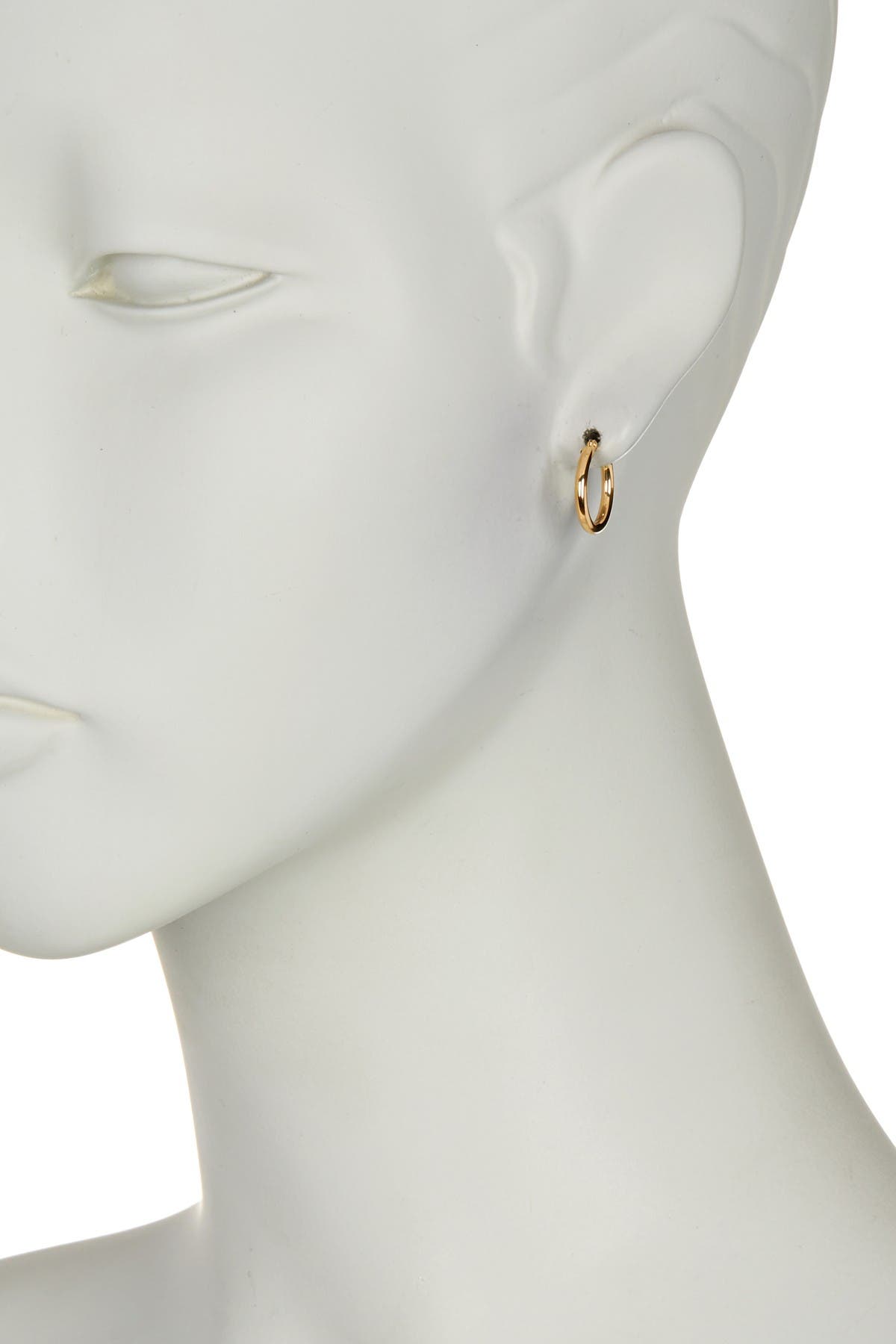 KARAT RUSH 14K Yellow Gold 15mm Shiny Round Tube Hoop Earrings ...