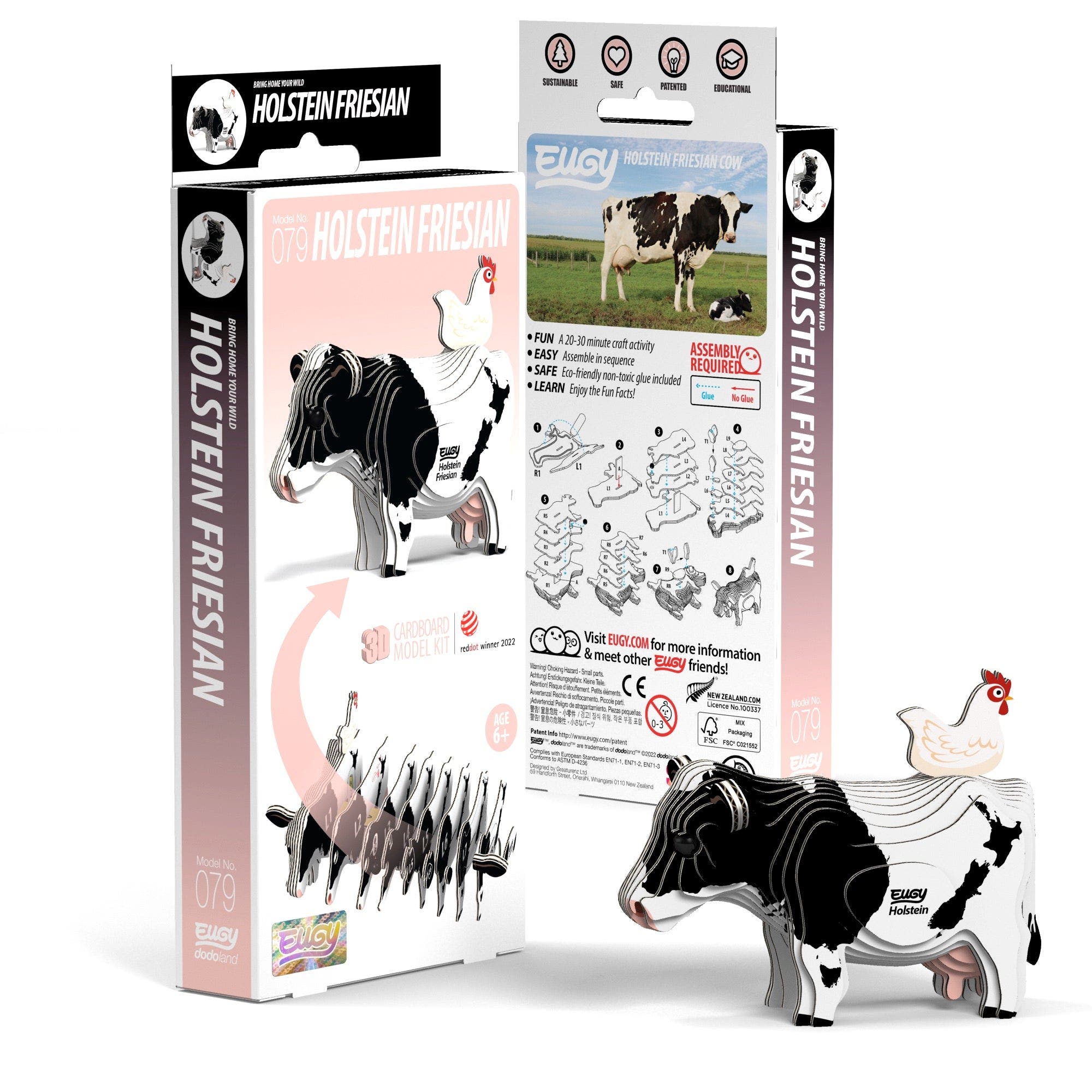 Eugy Puzzles Holstein Cow 3D Puzzle | Nordstrom