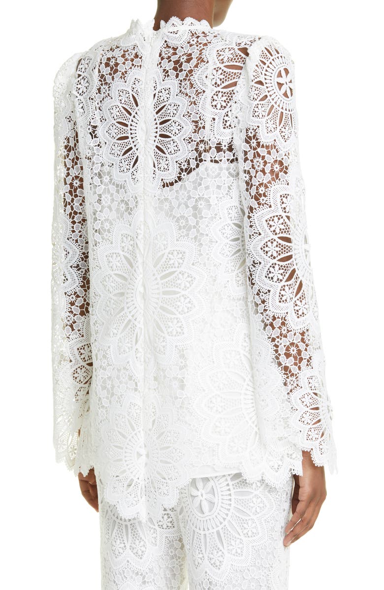 Zimmermann Chintz Doily Long Sleeve Lace Top | Nordstromrack