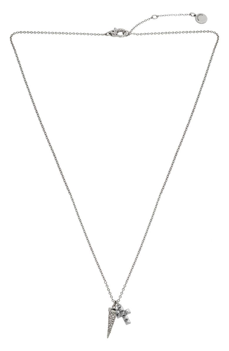 AllSaints Cross & Spike Pendant Necklace | Nordstromrack
