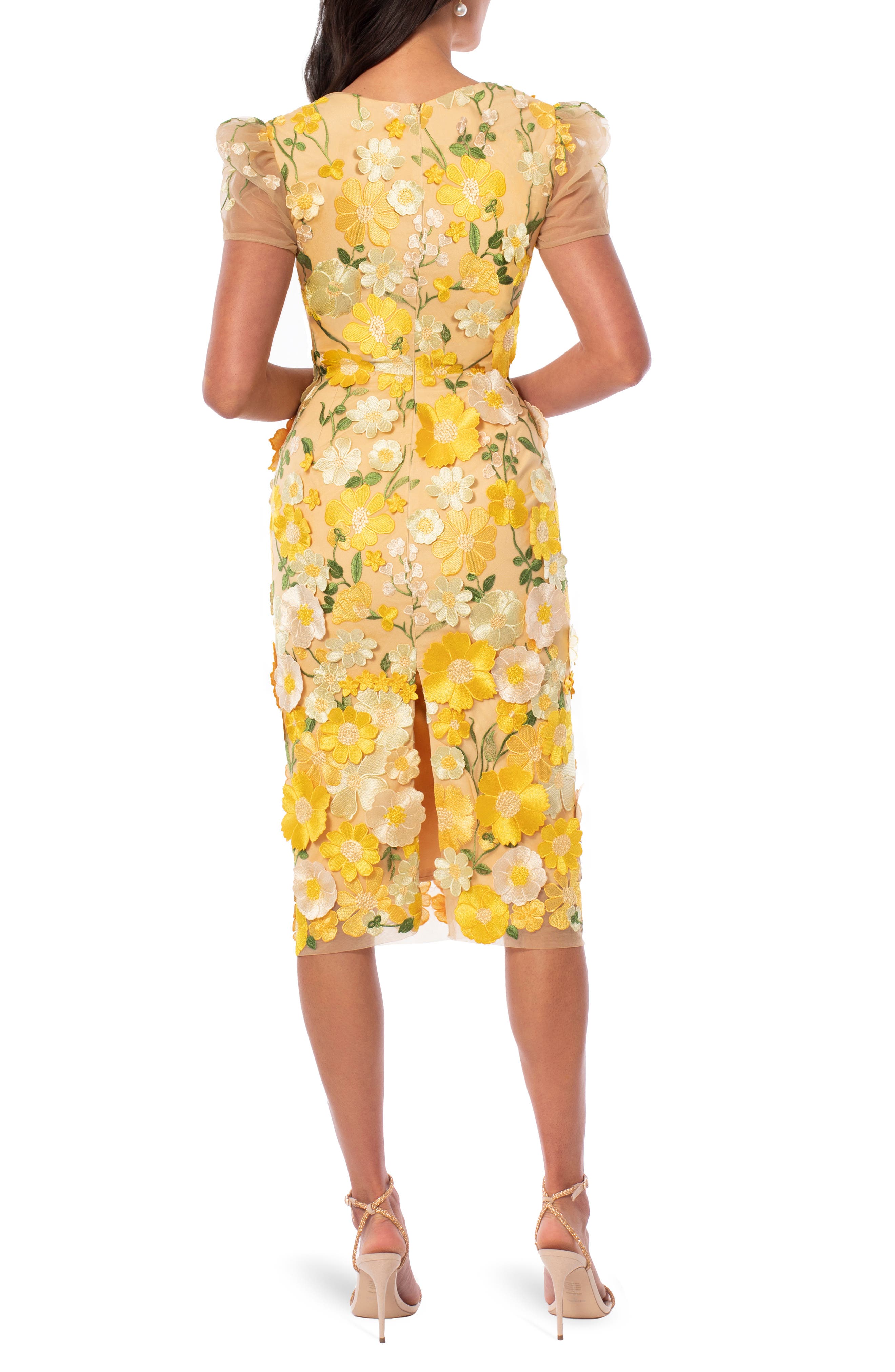 HELSI Carrie Flower Appliqué Sheath Dress | Nordstrom