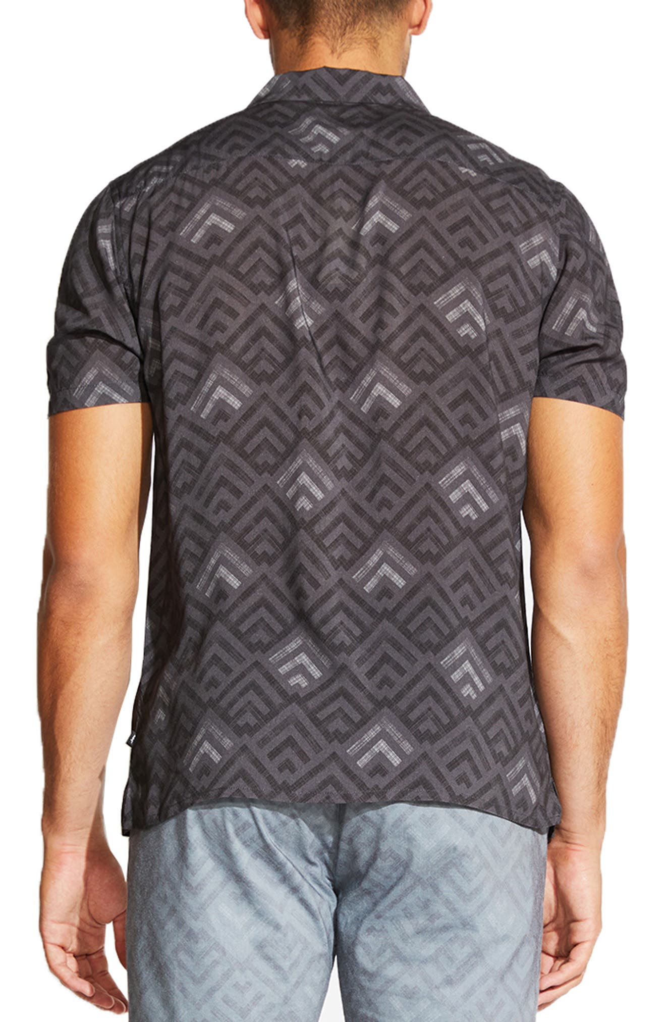 Civil Society Lodi Geometric Print Short Sleeve Regular Fit Shirt ...