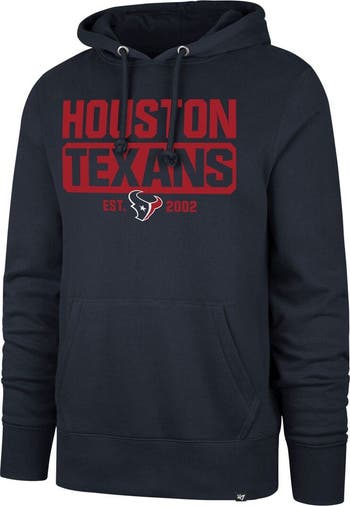 '47 Men's '47 Navy Houston Texans Box Out Headline Pullover Hoodie ...