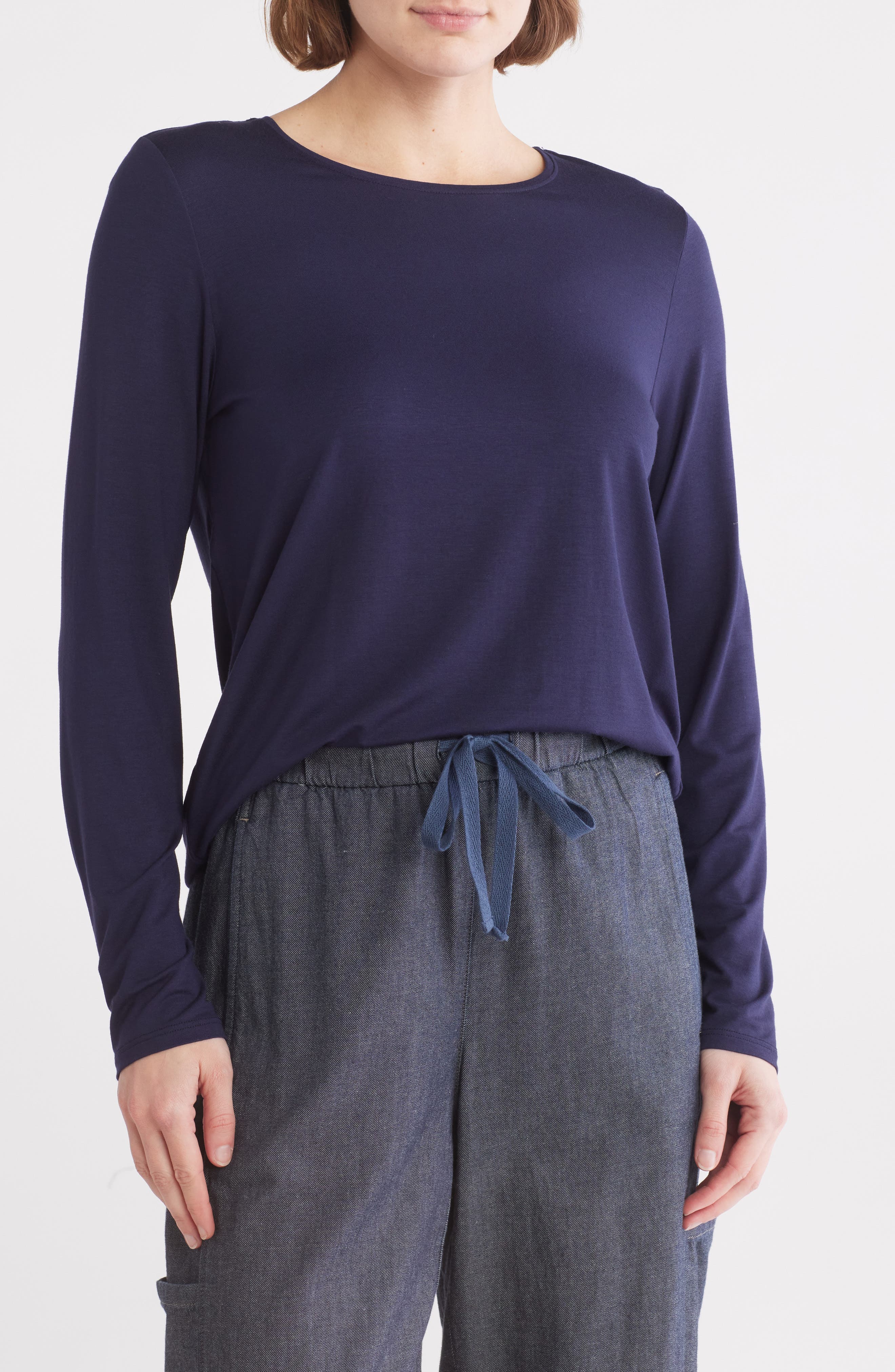 Eileen Fisher Jersey Crewneck T-Shirt | Nordstromrack