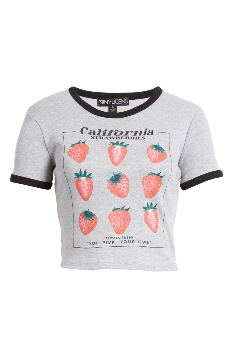 Vinyl Icons Strawberry Ringer Baby Tee | Nordstromrack