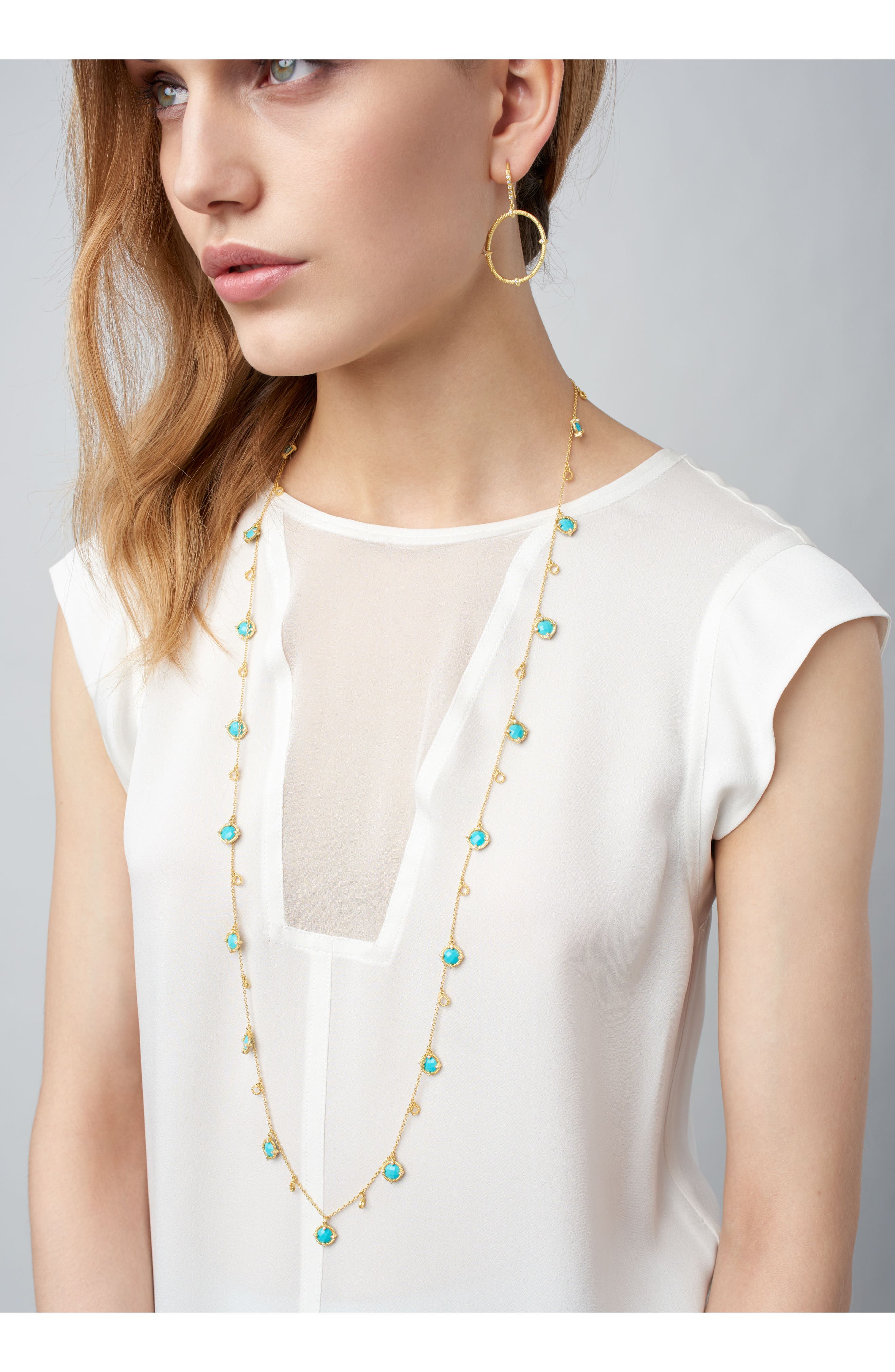 FREIDA ROTHMAN Amazonian Allure Drop Hoop Earring | Nordstromrack
