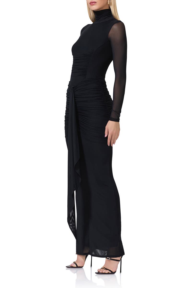 AFRM Libbi Ruched Long Sleeve Maxi Dress | Nordstromrack