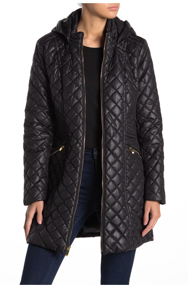 Via Spiga Quilted Hooded Zip Jacket | Nordstromrack