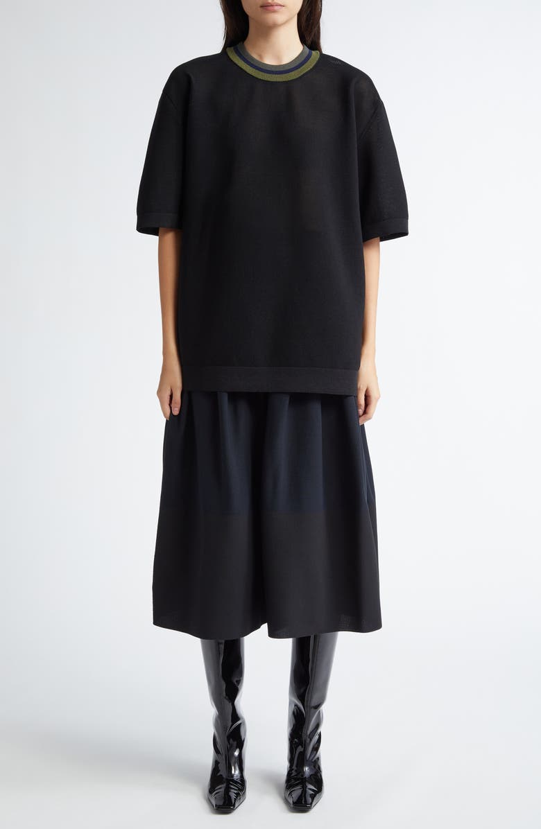CFCL TC Garter Seamless Short Sleeve Sweater | Nordstromrack