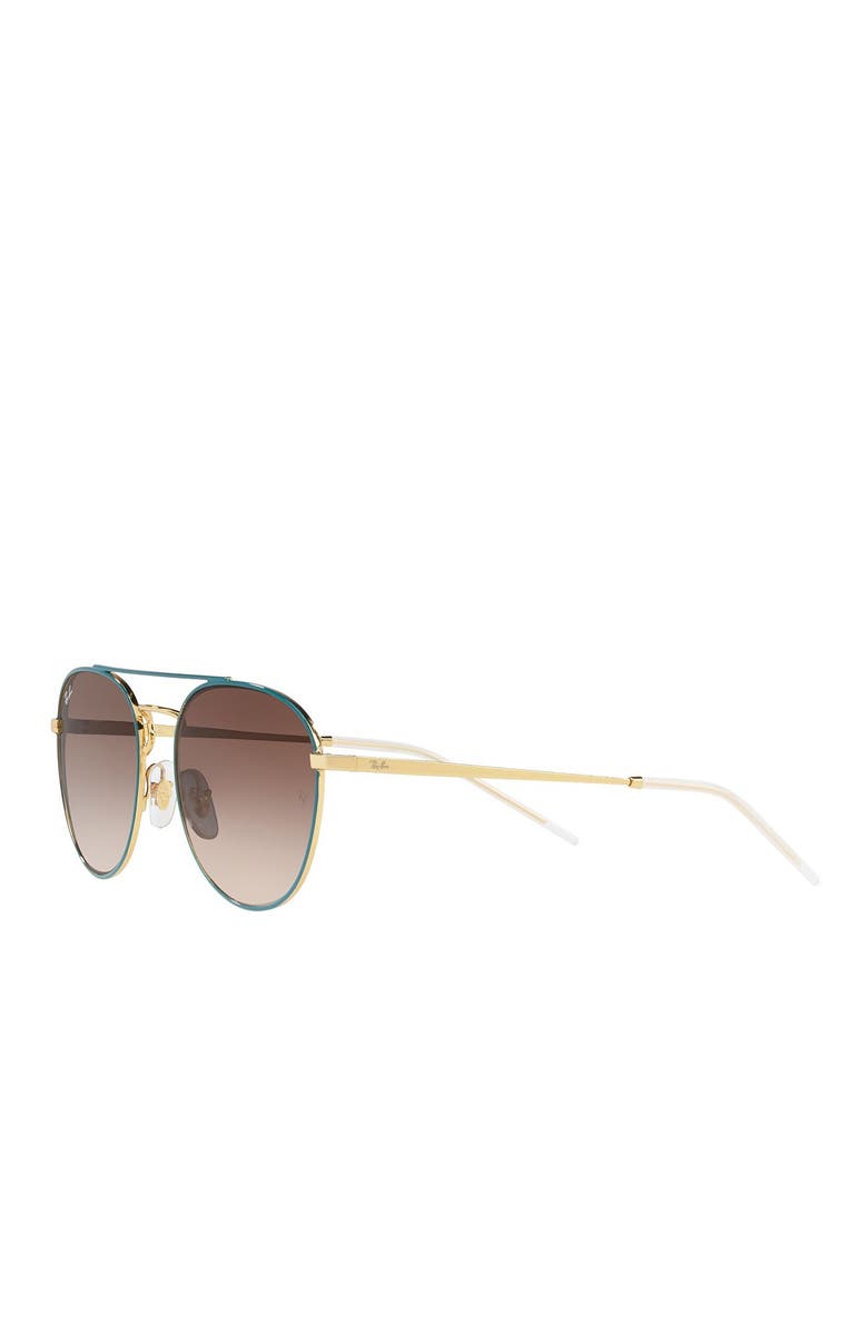 Ray-Ban 55mm Gradient Lens Round Aviator Sunglasses | Nordstromrack