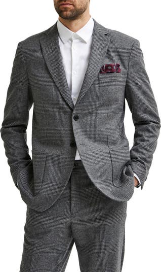 Selected Homme Wes Slim Fit Plaid Wool Blend Sport Coat | Nordstrom