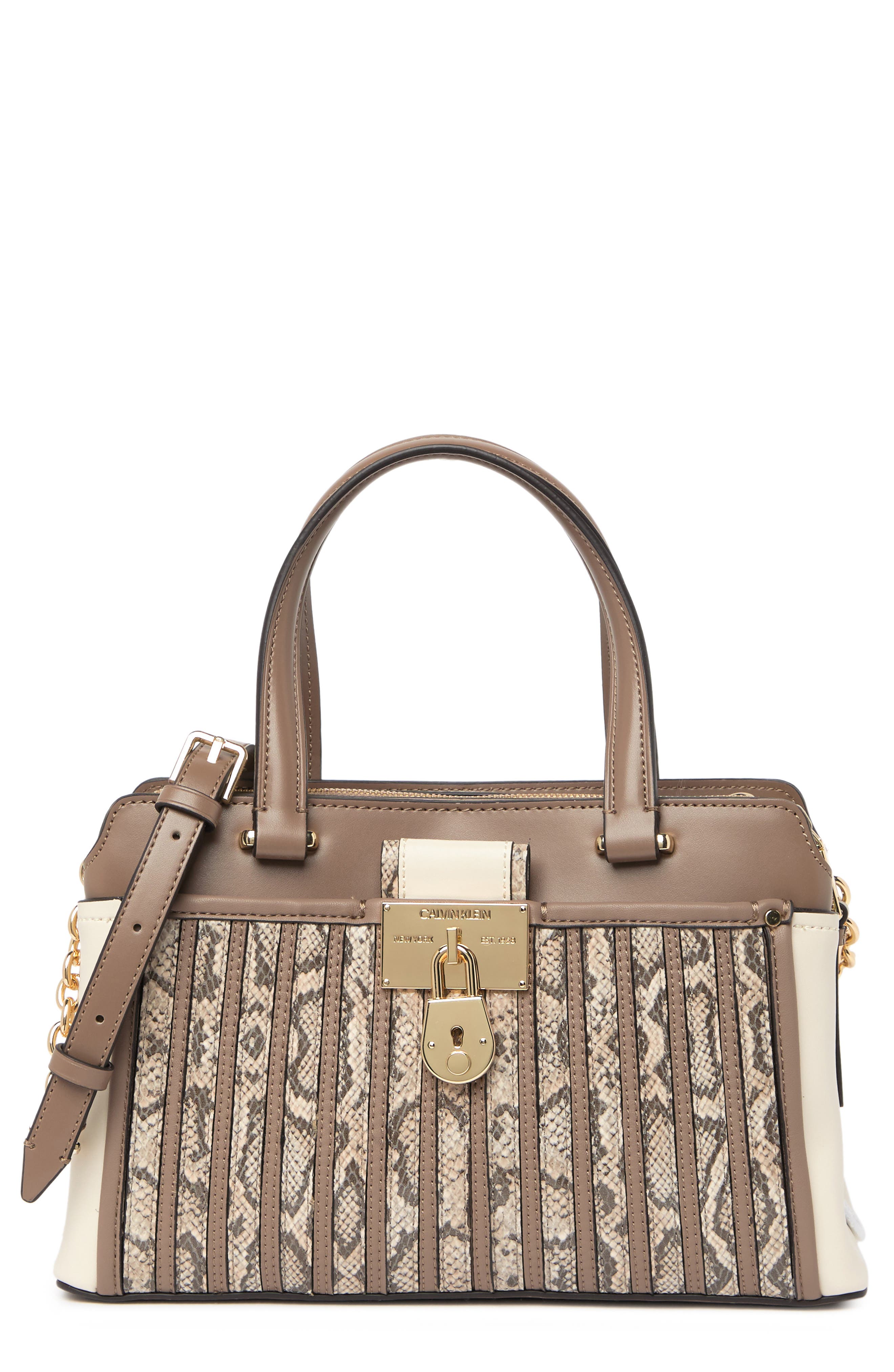 Camille Safari Snake Embossed Satchel (Women) | Nordstromrack