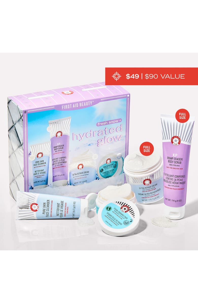 First Aid Beauty Fresh Snow + Hydrated Glow Bestsellers Kit (Limited ...