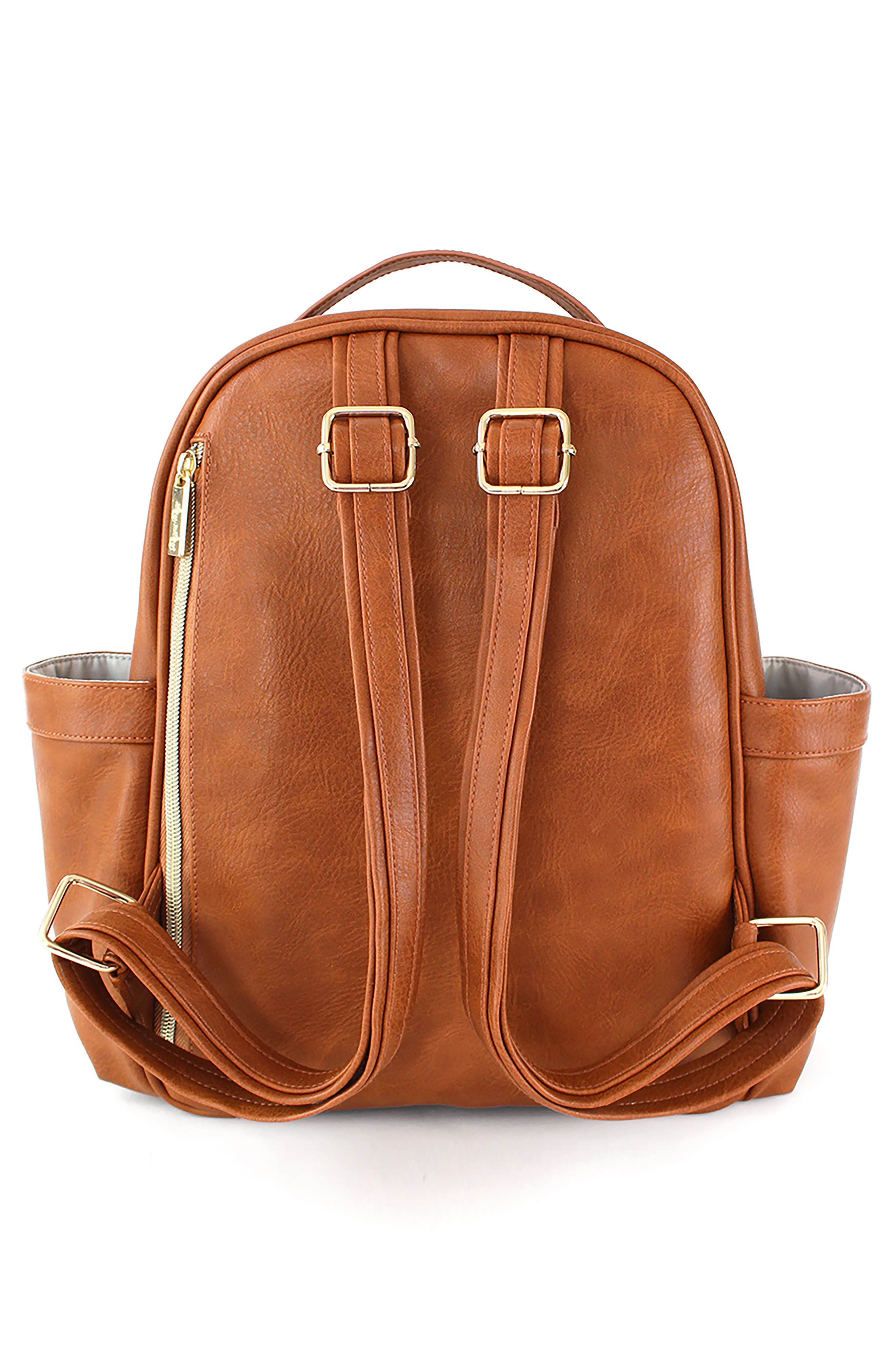 Itzy Ritzy Mini Faux Leather Diaper Backpack | Nordstrom