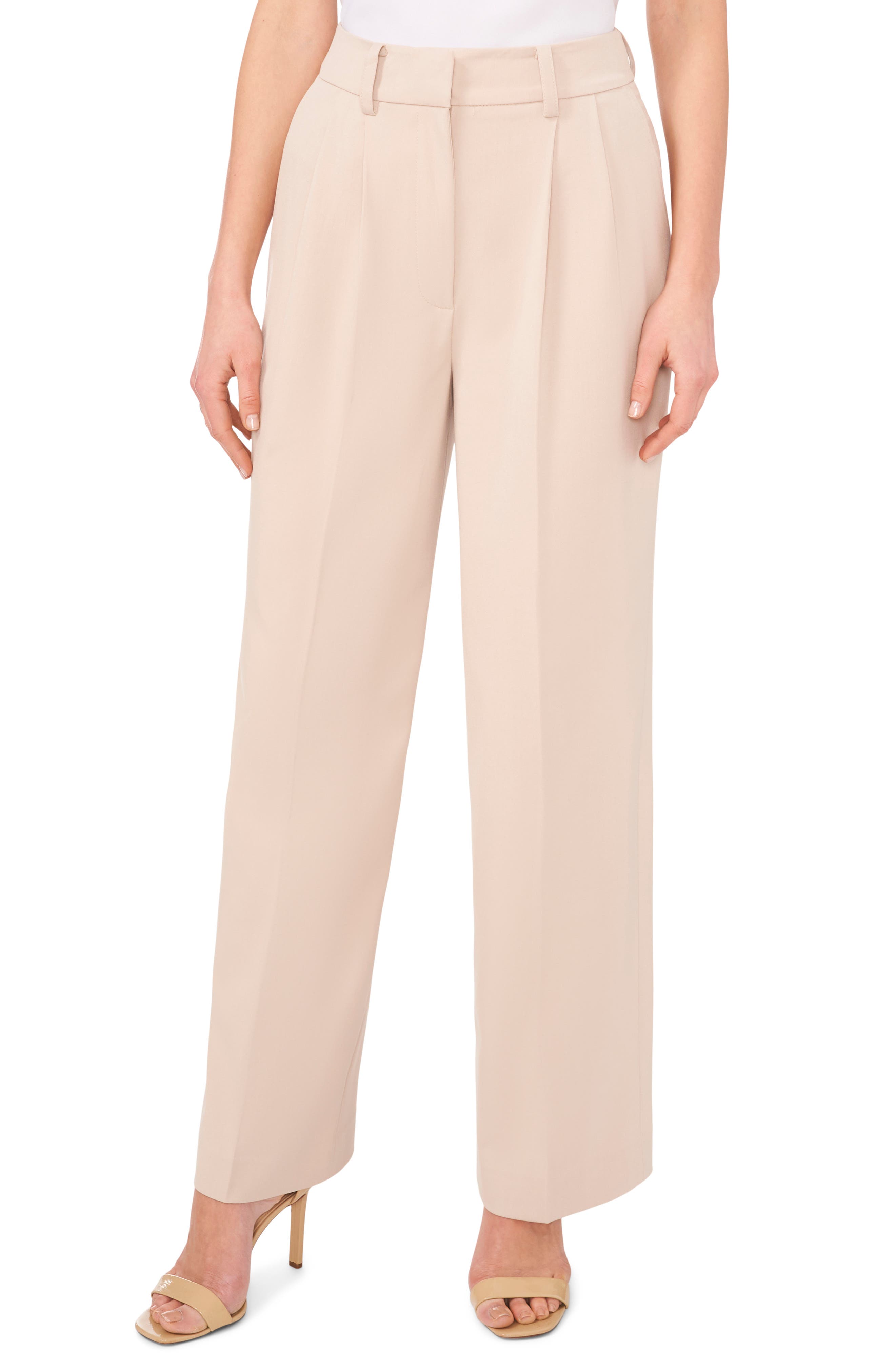 Halogen® Pleated Straight Leg Pants | Nordstromrack