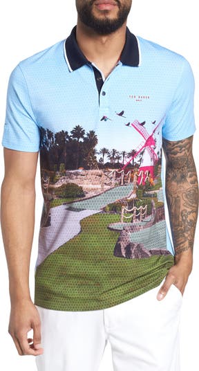 Ted Baker London Placement Trim Fit Golf Polo | Nordstrom