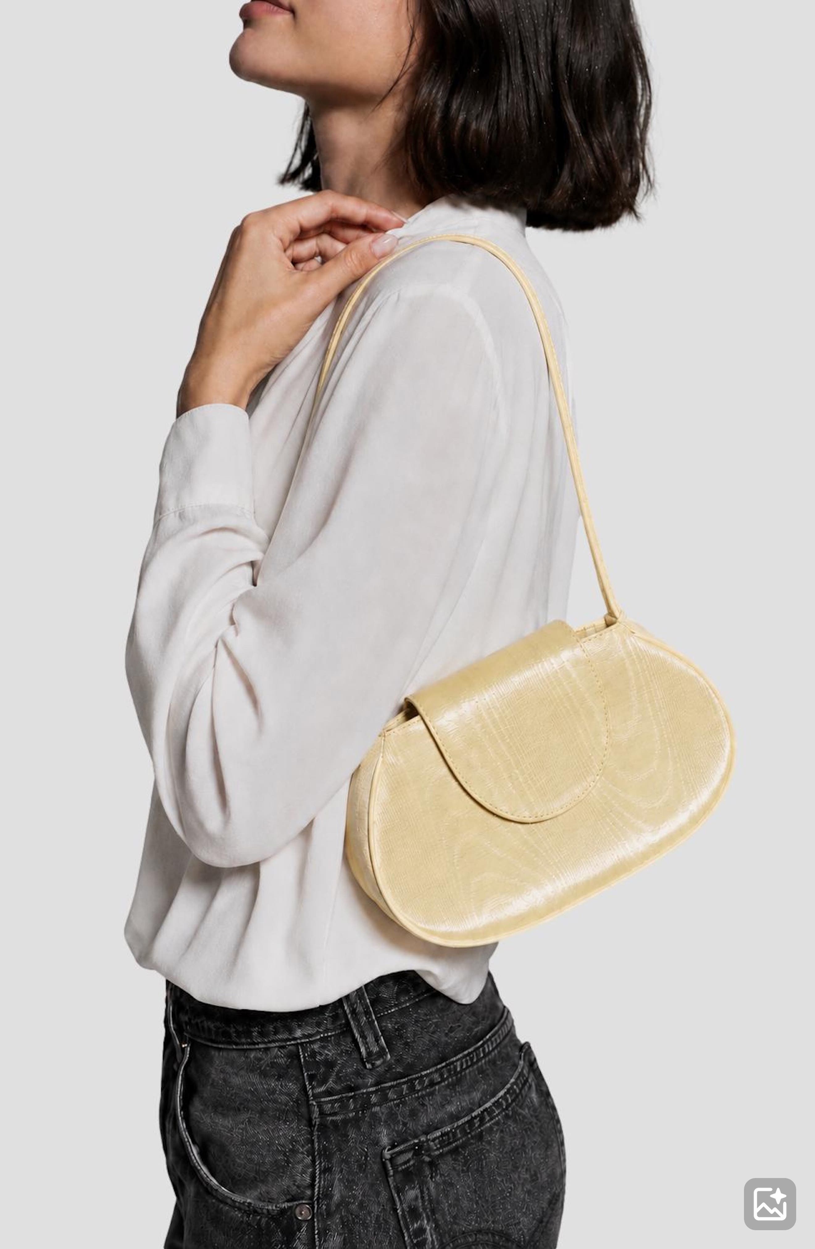 For the Ages Ineva Moire Baguette Shoulder Bag (Women) | Nordstrom