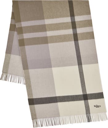 Mulberry Check Merino Wool Scarf | Nordstrom
