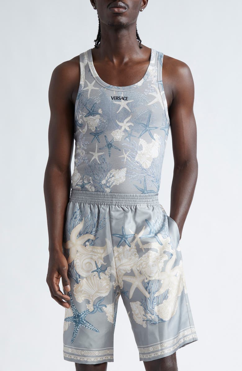 Versace Barocco Sea Ribbed Tank Top | Nordstromrack
