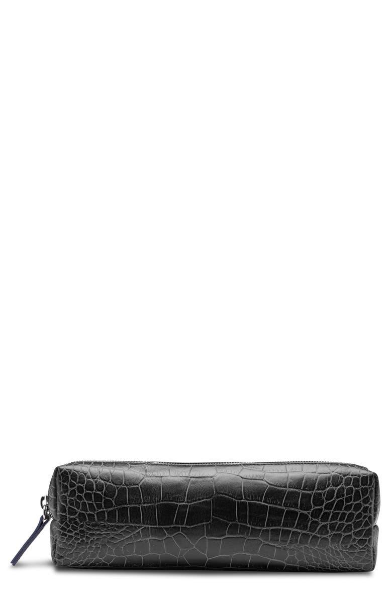 Bosca Embossed Leather Pencil Case | Nordstrom