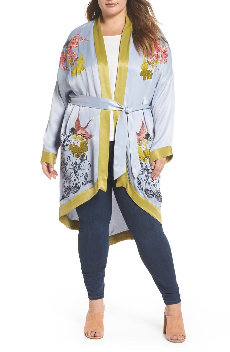 LOST INK Embroidered Kimono | Nordstrom