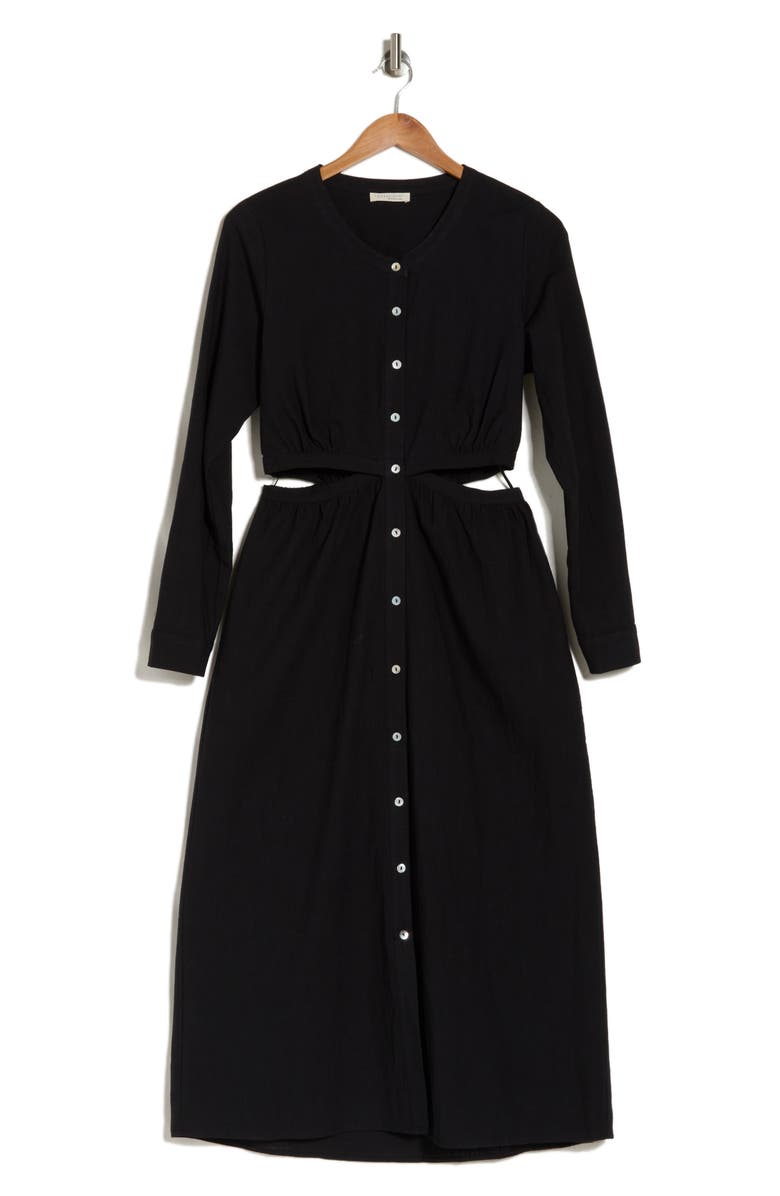 Lovestitch Cotton Cutout Button Front Dress | Nordstromrack