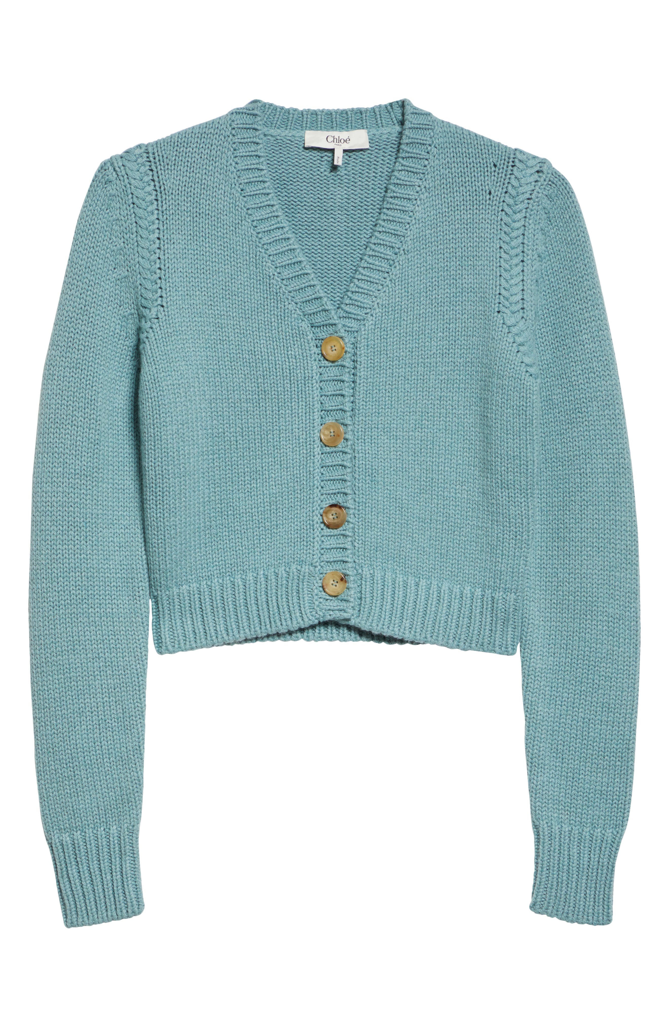 Chloé Crop Cashmere & Cotton Cardigan | Nordstrom
