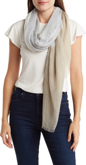 Vince Camuto Dip Dye Border Print Scarf | Nordstromrack