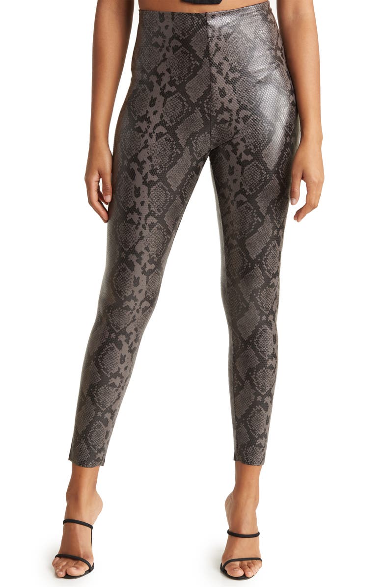 Commando Faux Leather Snakeskin Print Leggings | Nordstromrack