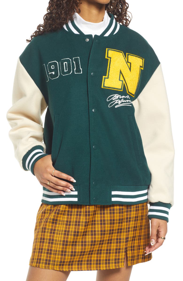 BP. Gender Inclusive Colorblock Varsity Jacket | Nordstromrack