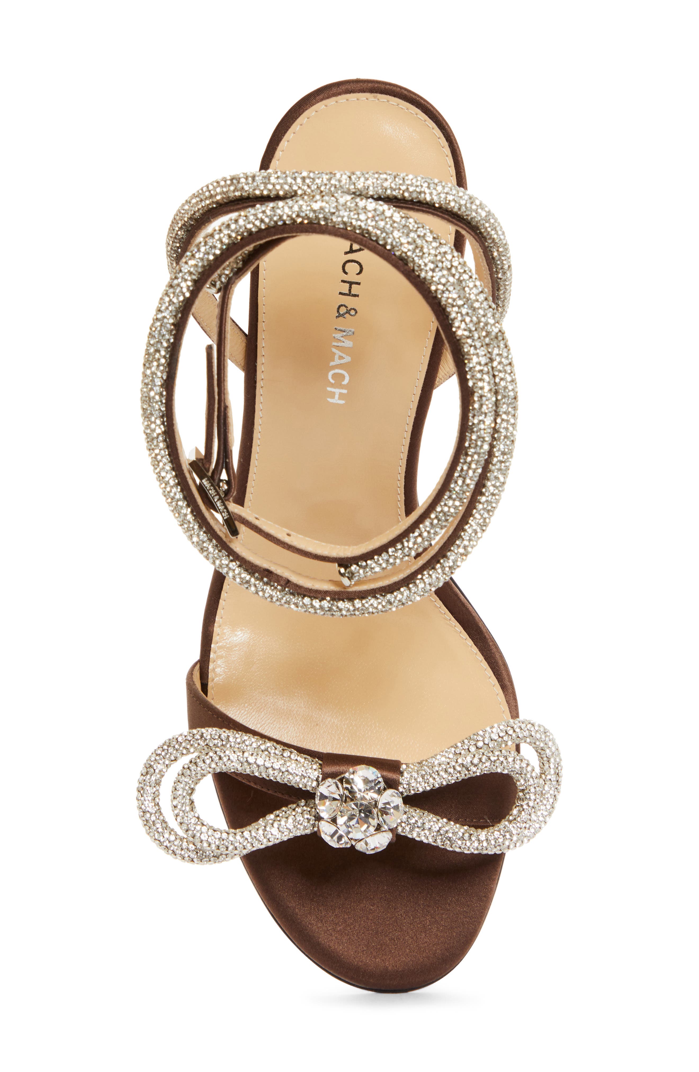 Mach & Mach Double Crystal Bow Sandal (Women) | Nordstromrack