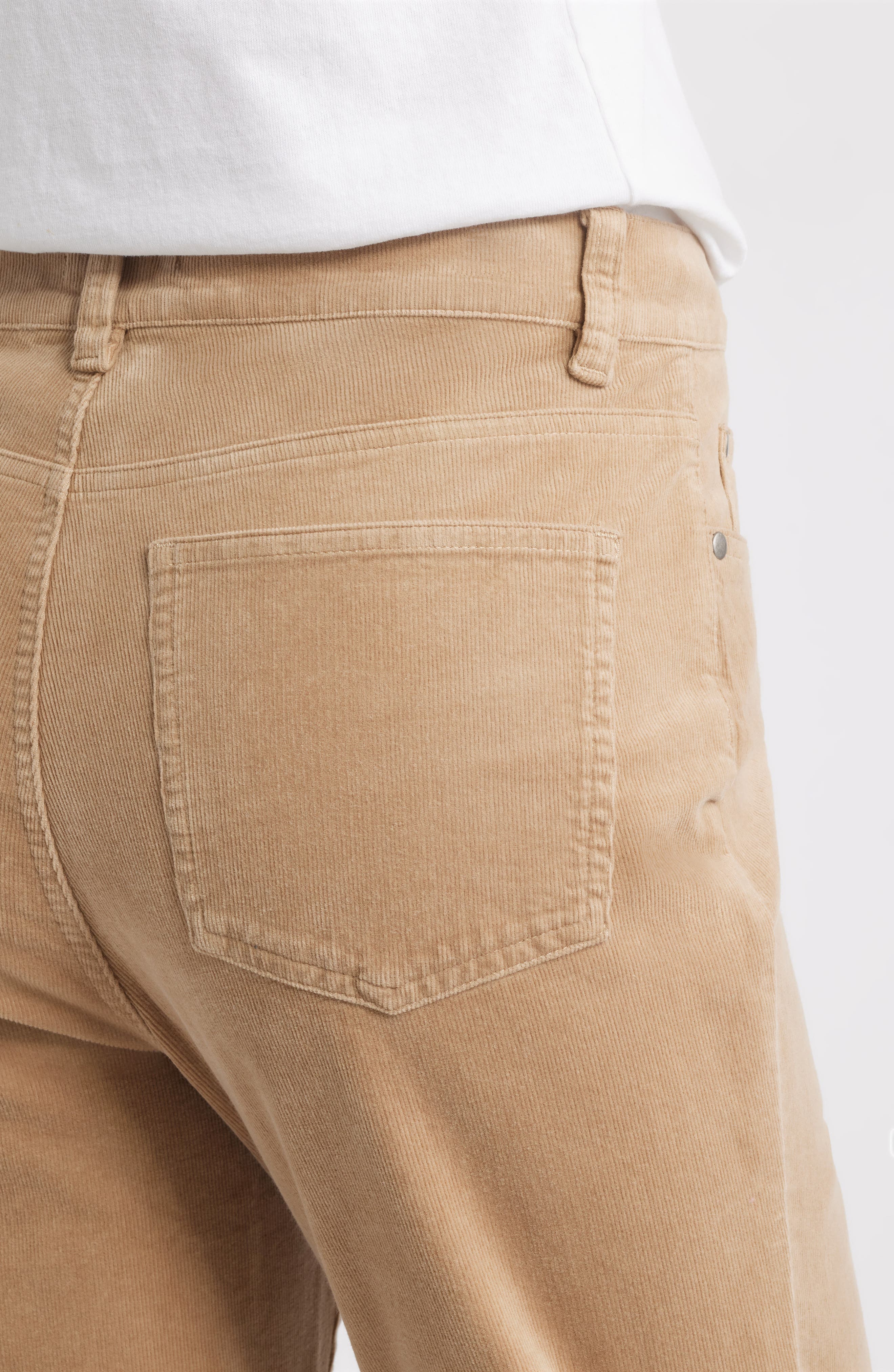 Eileen Fisher Stretch Organic Cotton Straight Corduroy Pants ...