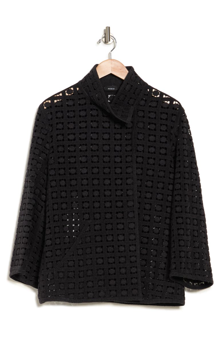 Akris Eyelet Embroidered Long Sleeve Jacket | Nordstromrack