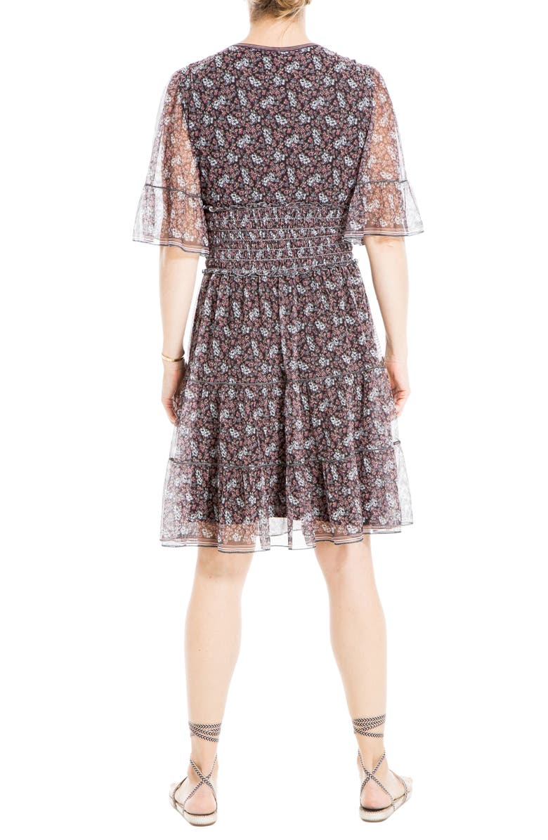 MAX STUDIO V-Neck Flutter Sleeve Dress | Nordstromrack