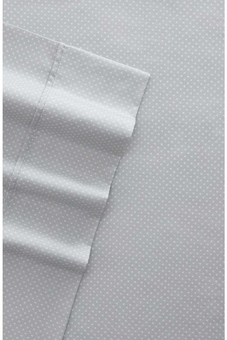 Home Spun Our Elegant My Heart Pattern 4-Piece Sheet Set - Light Gray ...